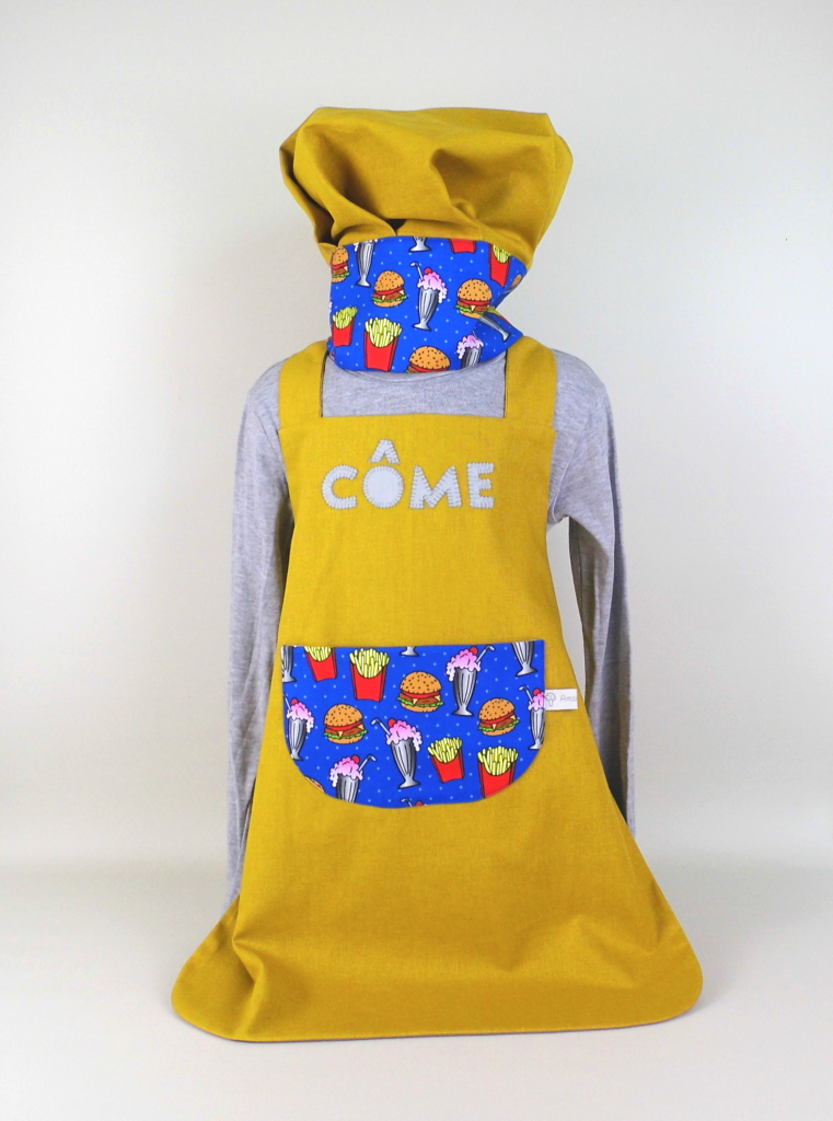 Toque de cuisine personnalisée pour enfant de 2 à 6 ans