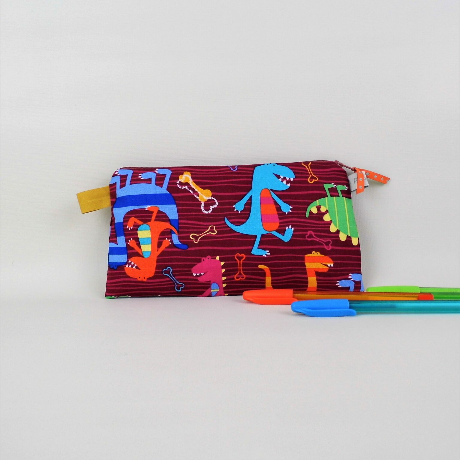 Trousse pour l'école motifs dinosaures